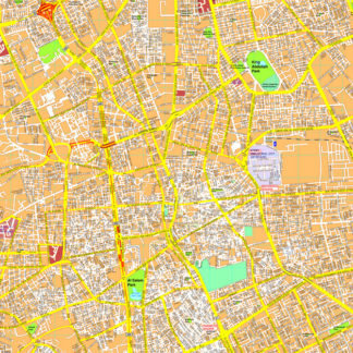 Riyadh map | Vector maps files Illustrator to download