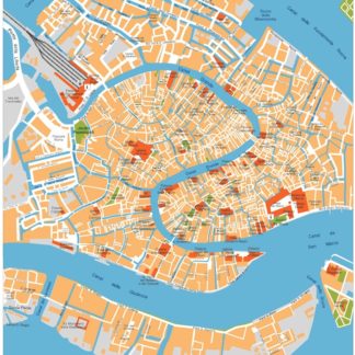 Venice vector map | Order and download Venice vector map