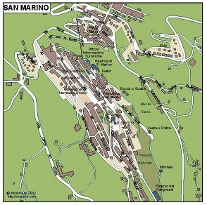 San Marino eps map | Vector maps files Illustrator to download