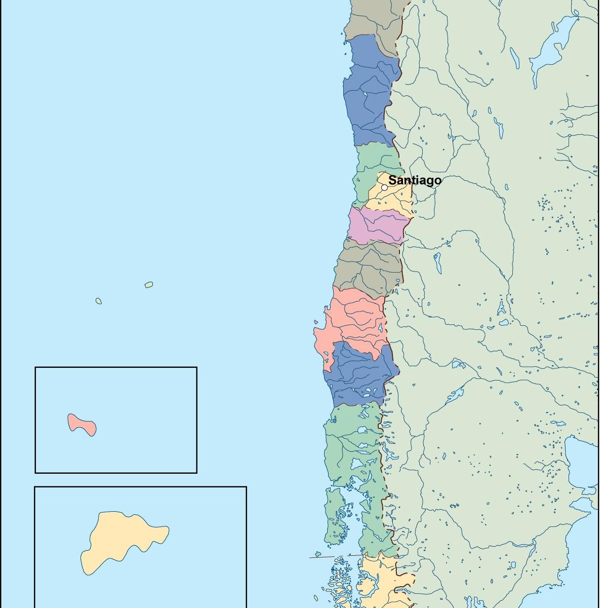 chile vector map | Vector maps files Illustrator to download