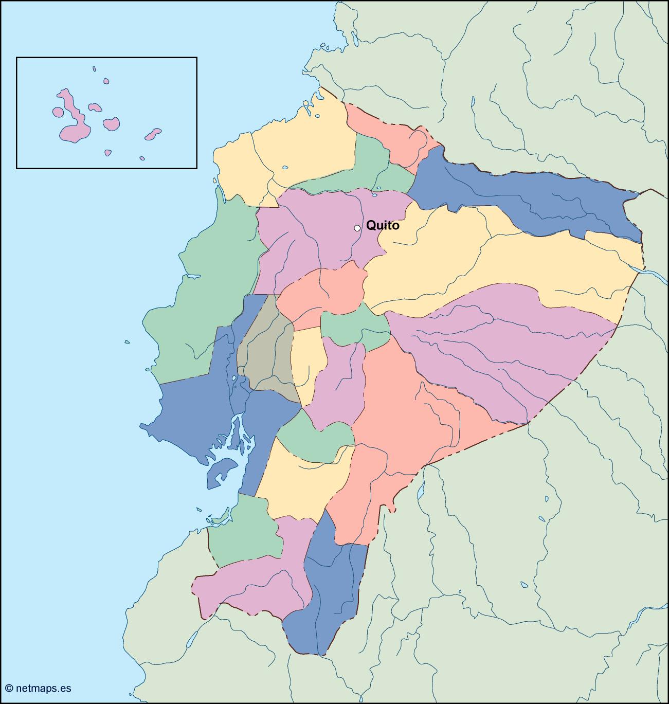 ecuador vector map | Order and download ecuador vector map