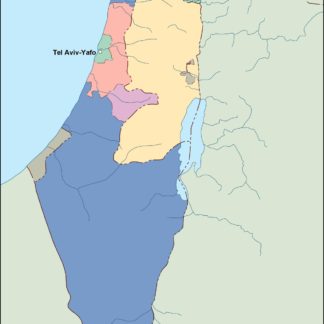 Israel Vector EPS maps | Vector maps files Illustrator to download