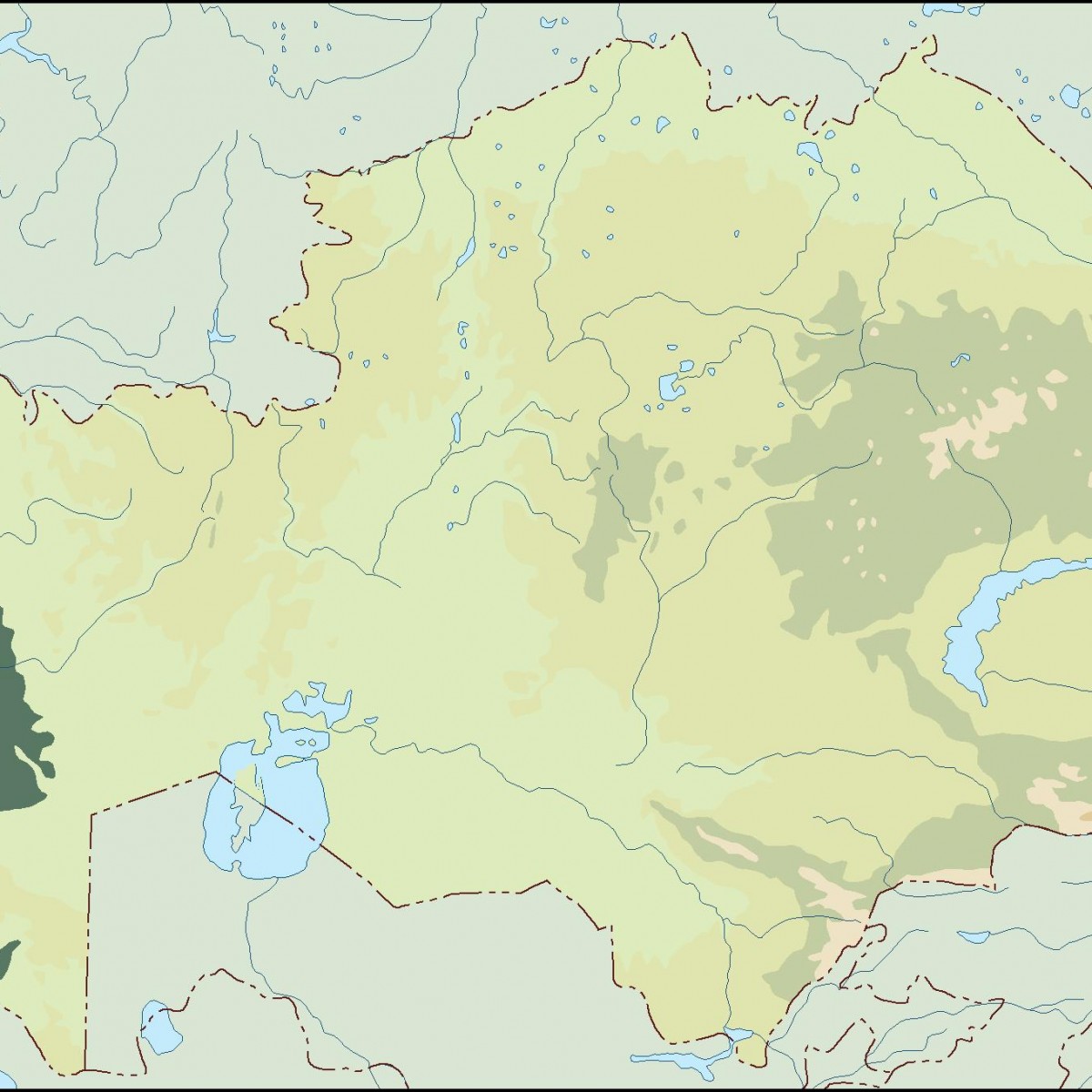Kazajstan Vector EPS maps | Vector maps files Illustrator to download