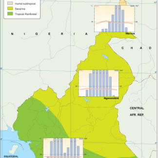 Ivory Coast climate map | Order and download Ivory Coast climate map