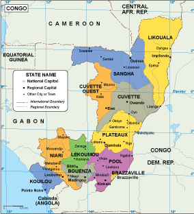 Congo EPS map | Order and download Congo EPS map