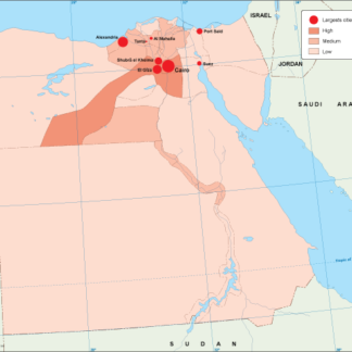 Chad population map | Order and download Chad population map