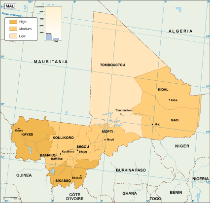 Mali economic map | Order and download Mali economic map