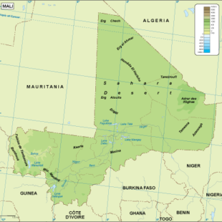 Mali Vector EPS maps | Vector maps files Illustrator to download