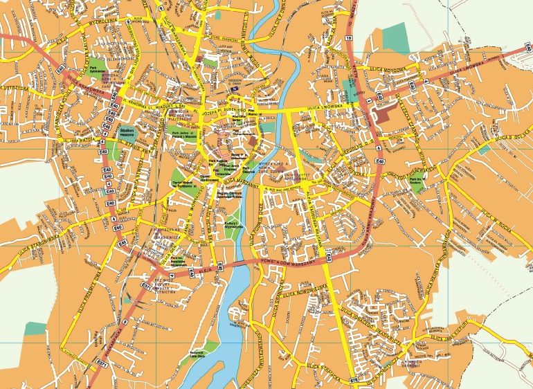 Rzeszow EPS map | Order and download Rzeszow EPS map