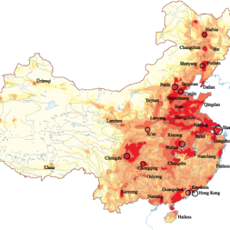 China Population map | Vector maps files Illustrator to download