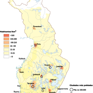 Finland Population map | Order and download Finland Population map