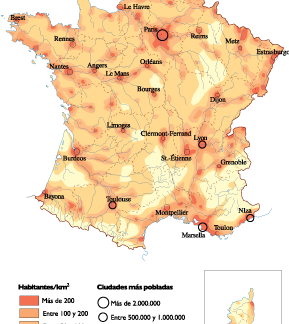 France Population map | Vector maps files Illustrator to download