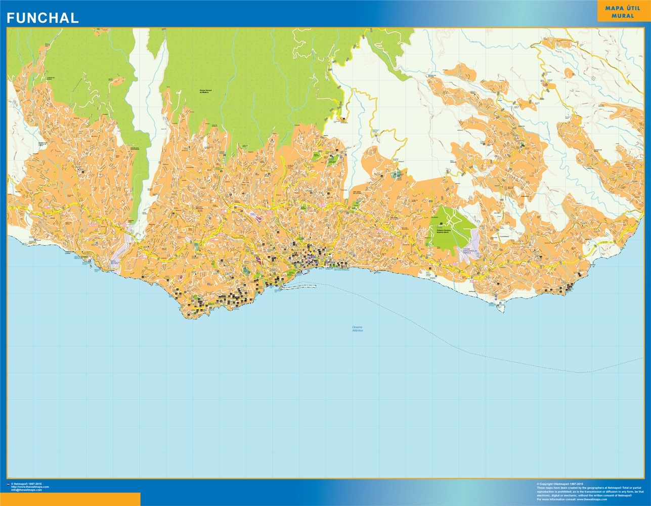 Funchal vector map | Order and download Funchal vector map