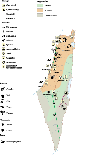 Israel Economic map | Order and download Israel Economic map