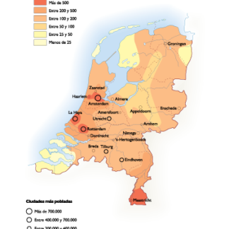 Netherlands Population map | Vector maps files Illustrator to download