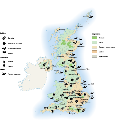 United Kingdom Agricultural map | Order and download United Kingdom ...