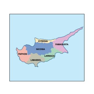 cyprus powerpoint map | Vector maps files Illustrator to download
