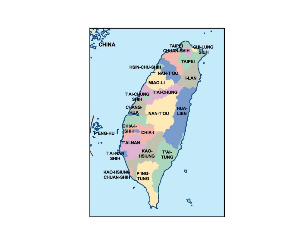 taiwan powerpoint map | Order and download taiwan powerpoint map