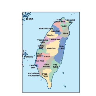 taiwan powerpoint map | Vector maps files Illustrator to download