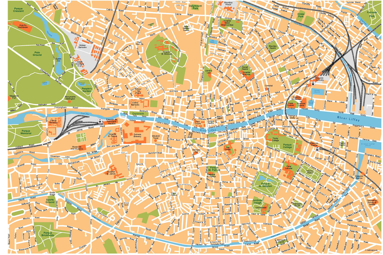 Dublin Illustrator Map | Order and download Dublin Illustrator Map