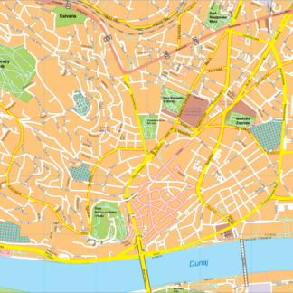Bratislava Vector EPS Map | Vector maps files Illustrator to download